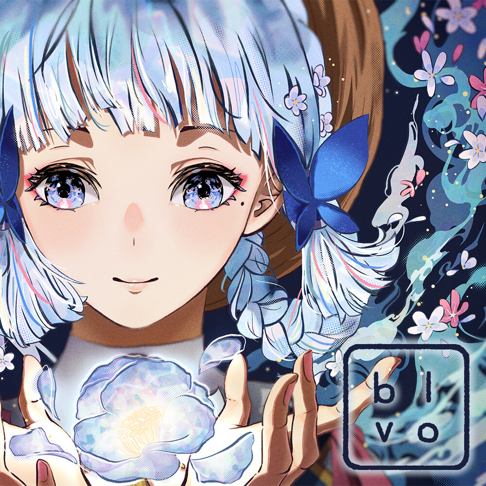 ArtStation - Kamisato Ayaka - Springbloom Missive