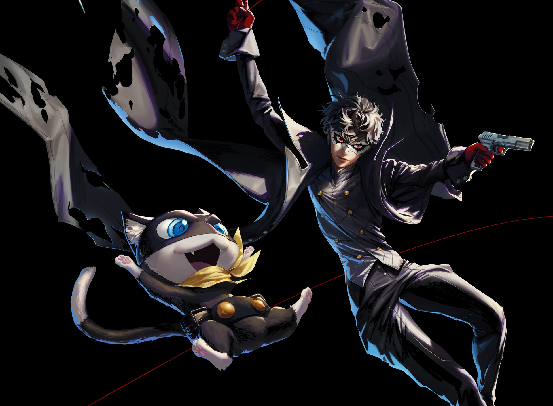ArtStation - [Fan Art] Persona 5 Joker & Morgana