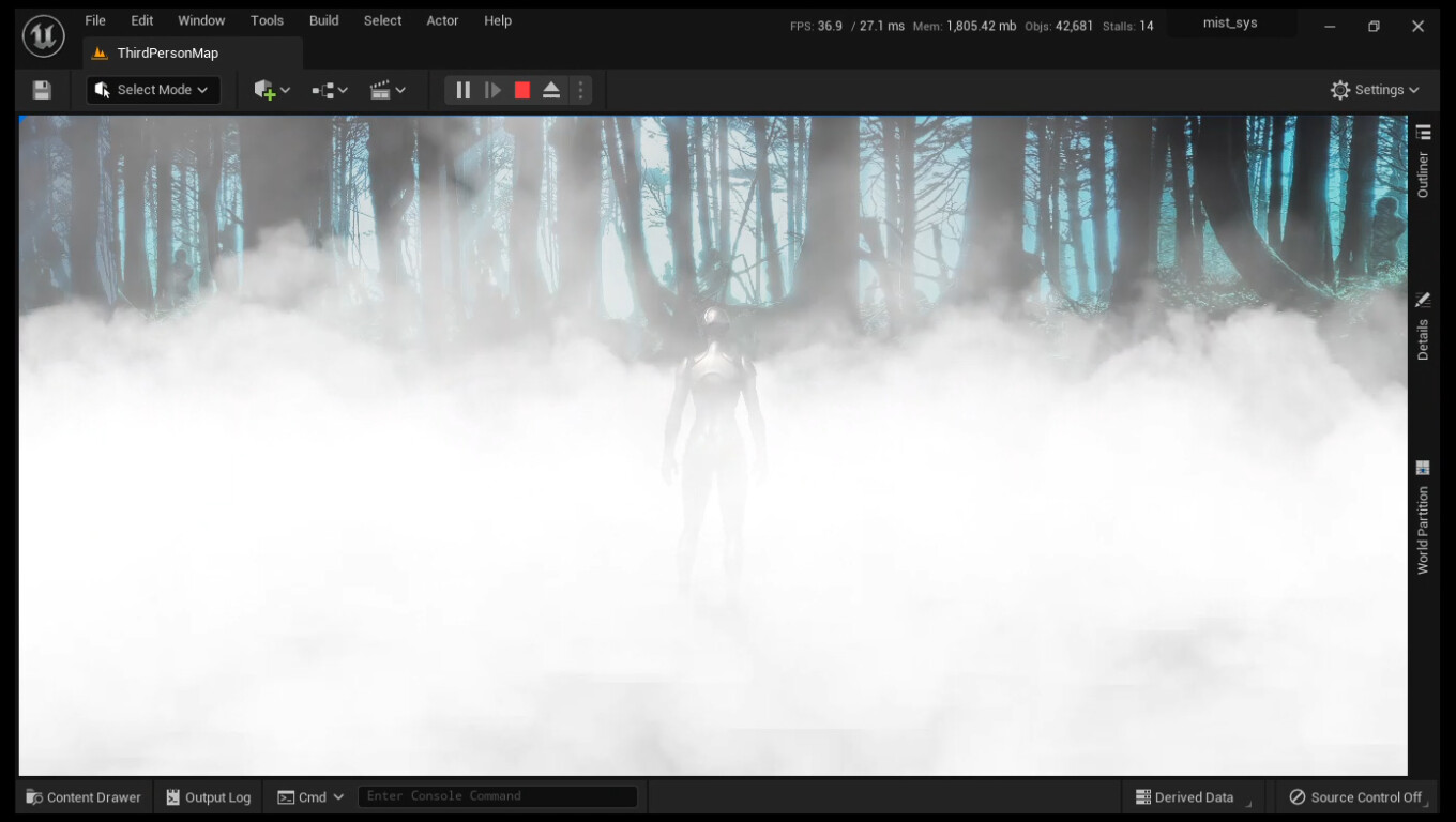 ArtStation - Hanging Mist VFX - Unreal Engine 5