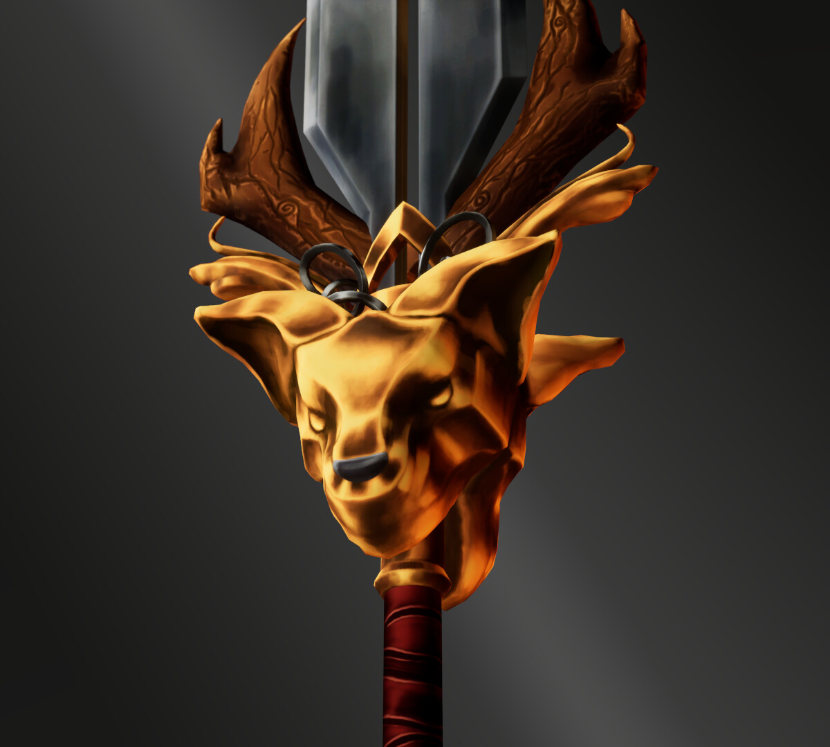 ArtStation - Stylised Antler Sword - Hand Painted