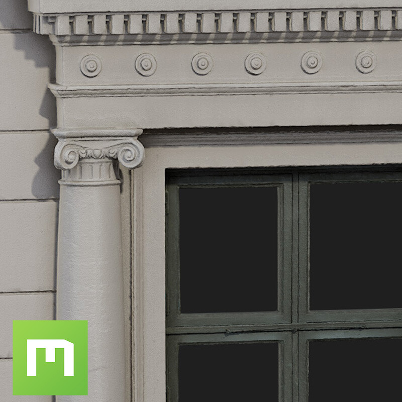 ArtStation - MEGASCANS Neoclassical Modular Building assets