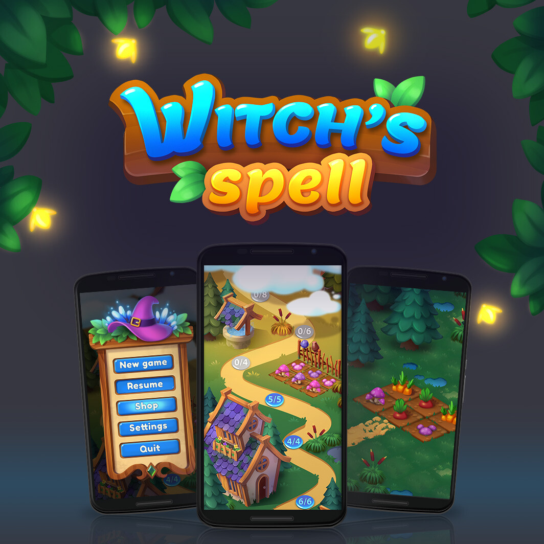 ArtStation - Witch's spell game project