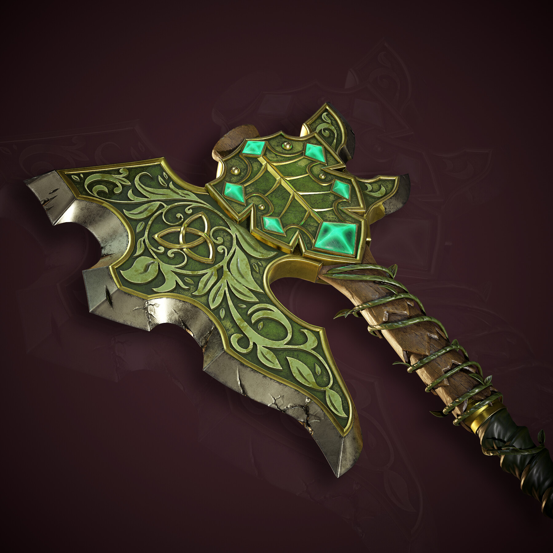 ArtStation - Leafeon Axe