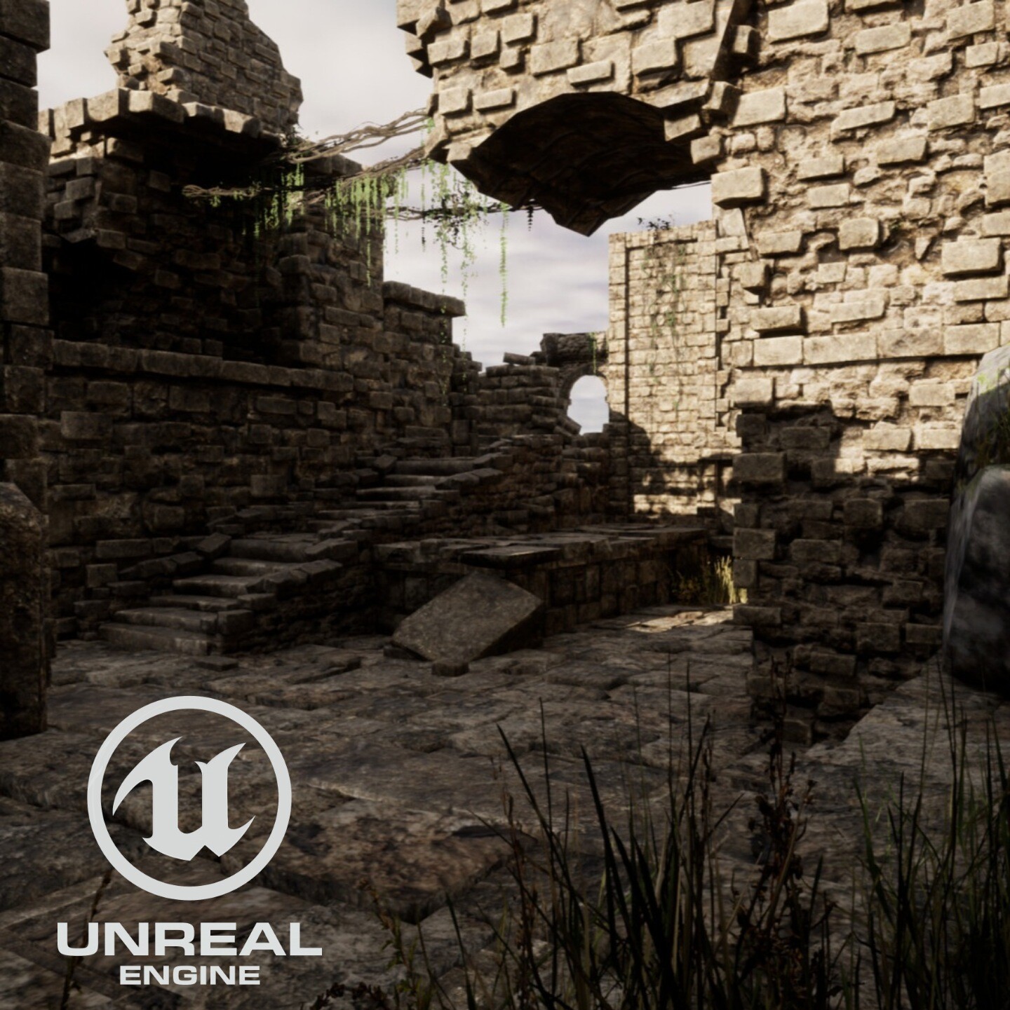 ArtStation - Level design of ancient ruins made with Unreal Engine 4