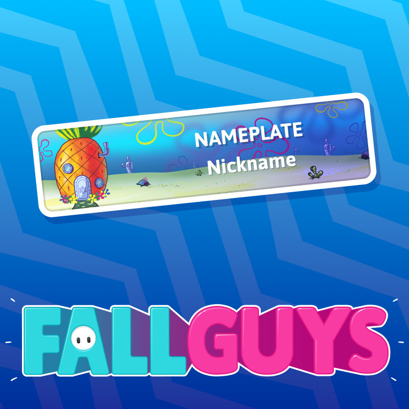 ArtStation - Fall Guys SpongeBob nameplate