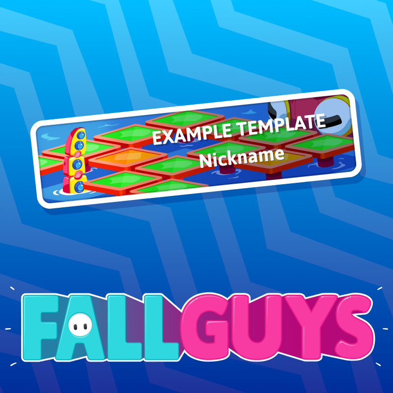 ArtStation - Fall Guys Nameplates S9