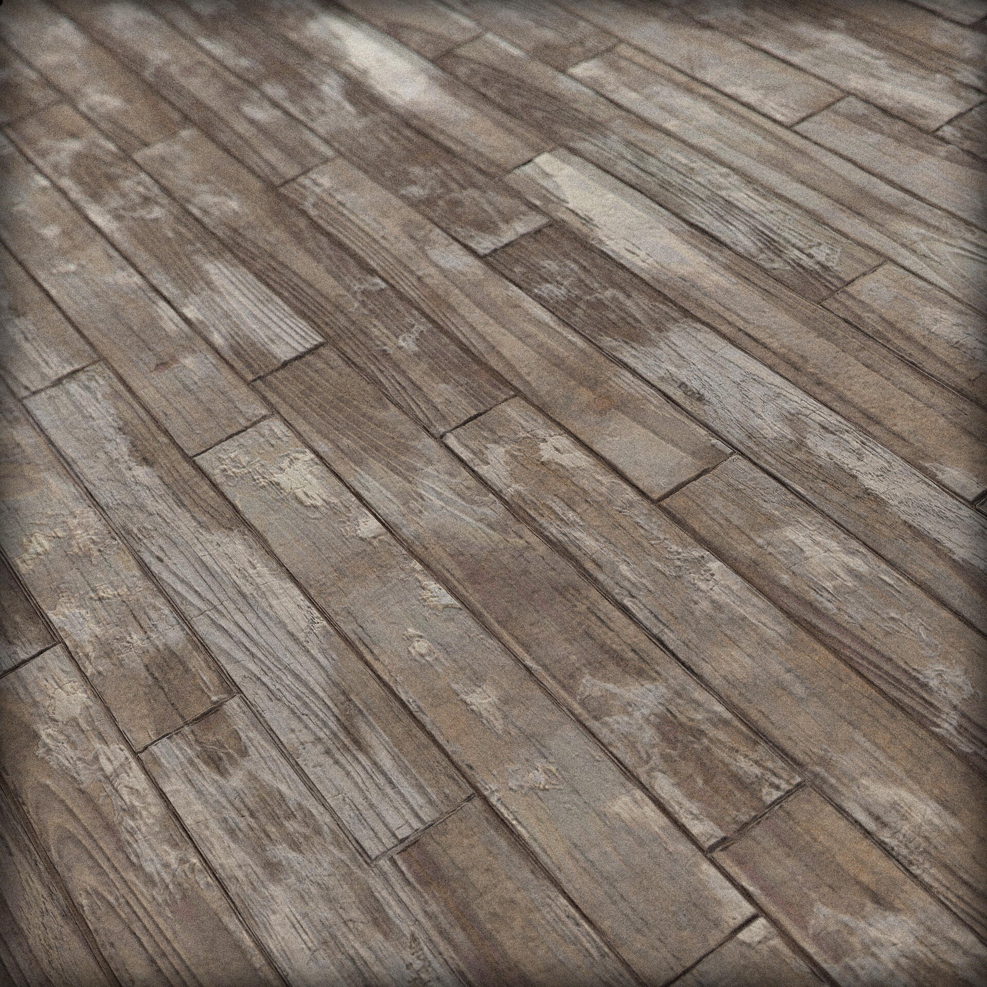 ArtStation - Worn-Off Wooden Planks