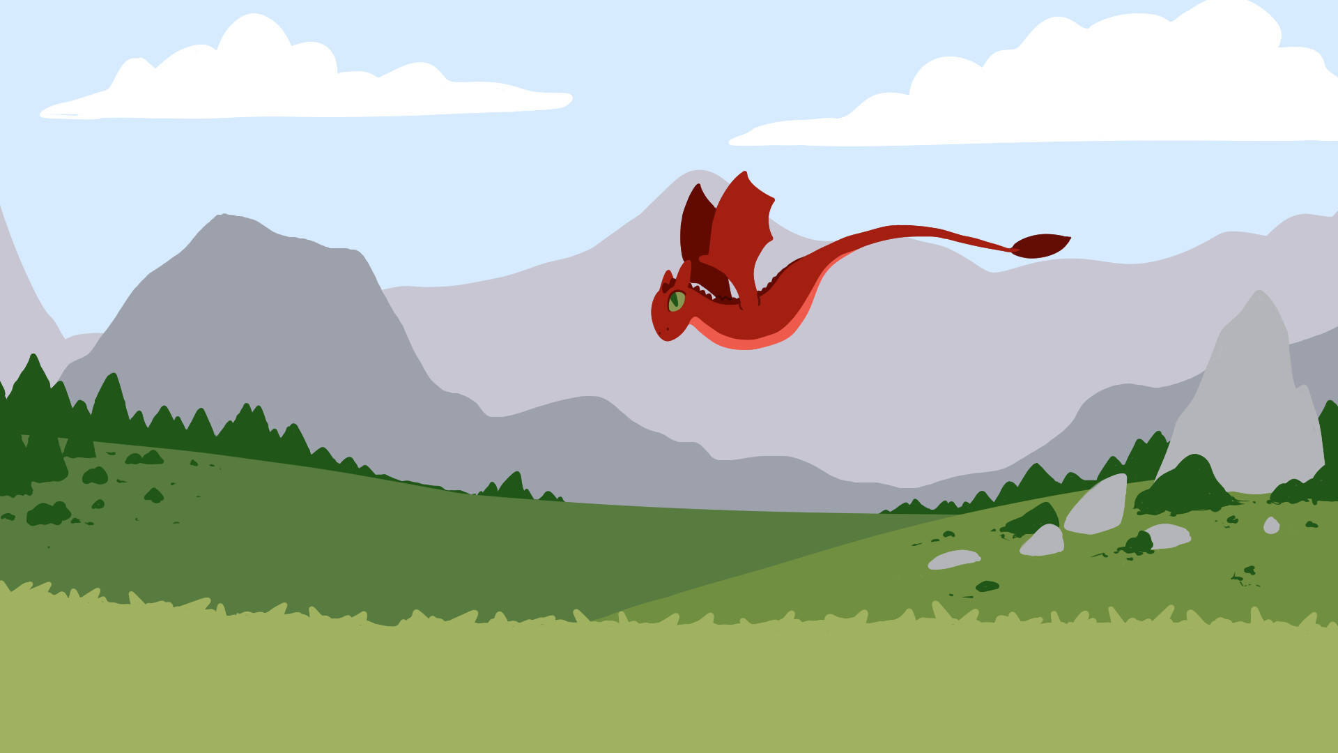 ArtStation - Flying Creature Animation