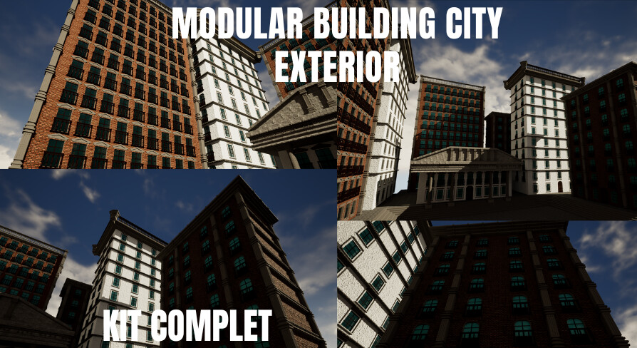 ArtStation - MODULAR BUILDING CITY 02