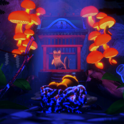 ArtStation - Inari Shrine