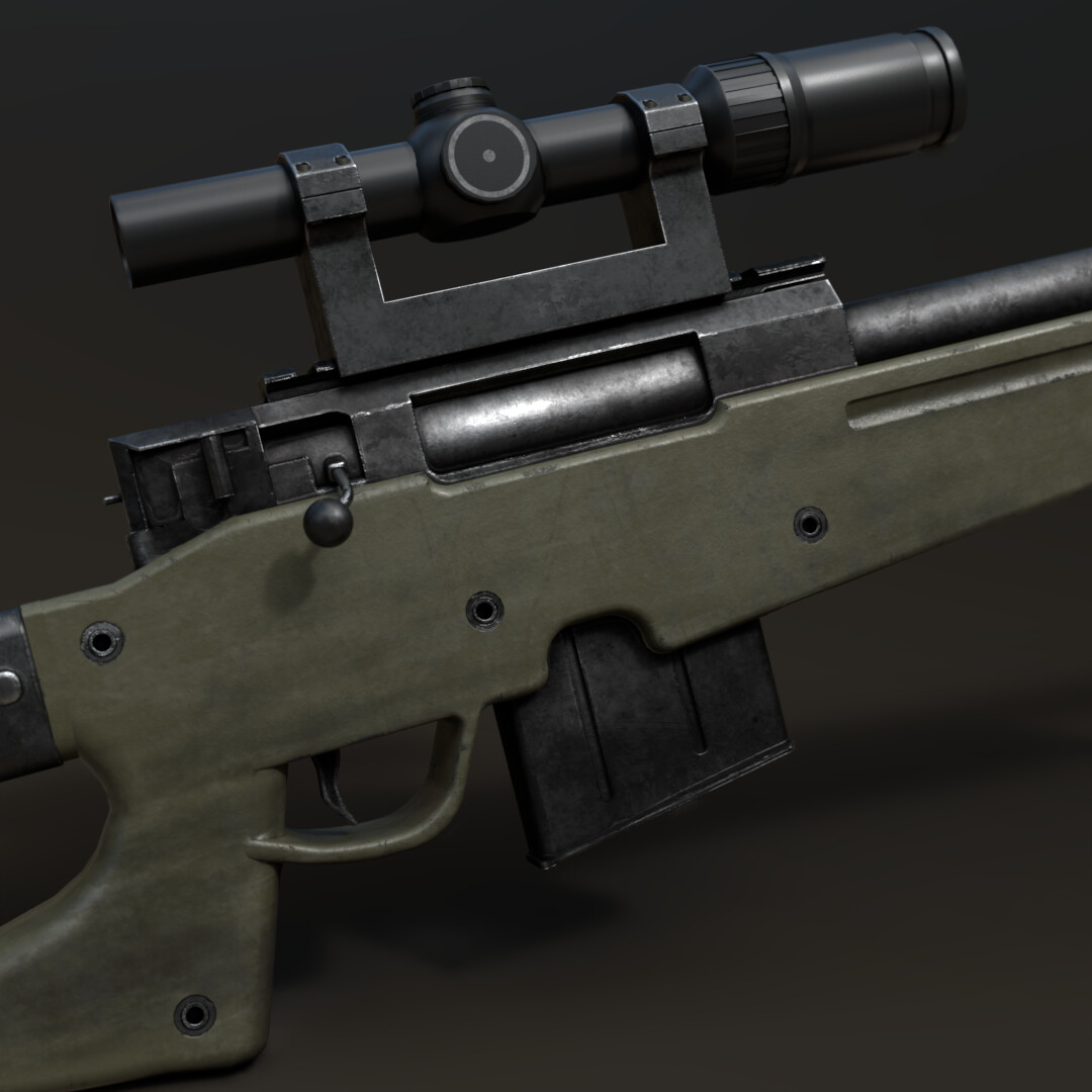 ArtStation - L115A3 Sniper Rifle