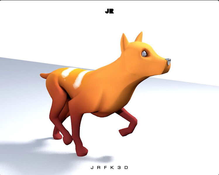 ArtStation - Dog trote cycle / 3D Animation