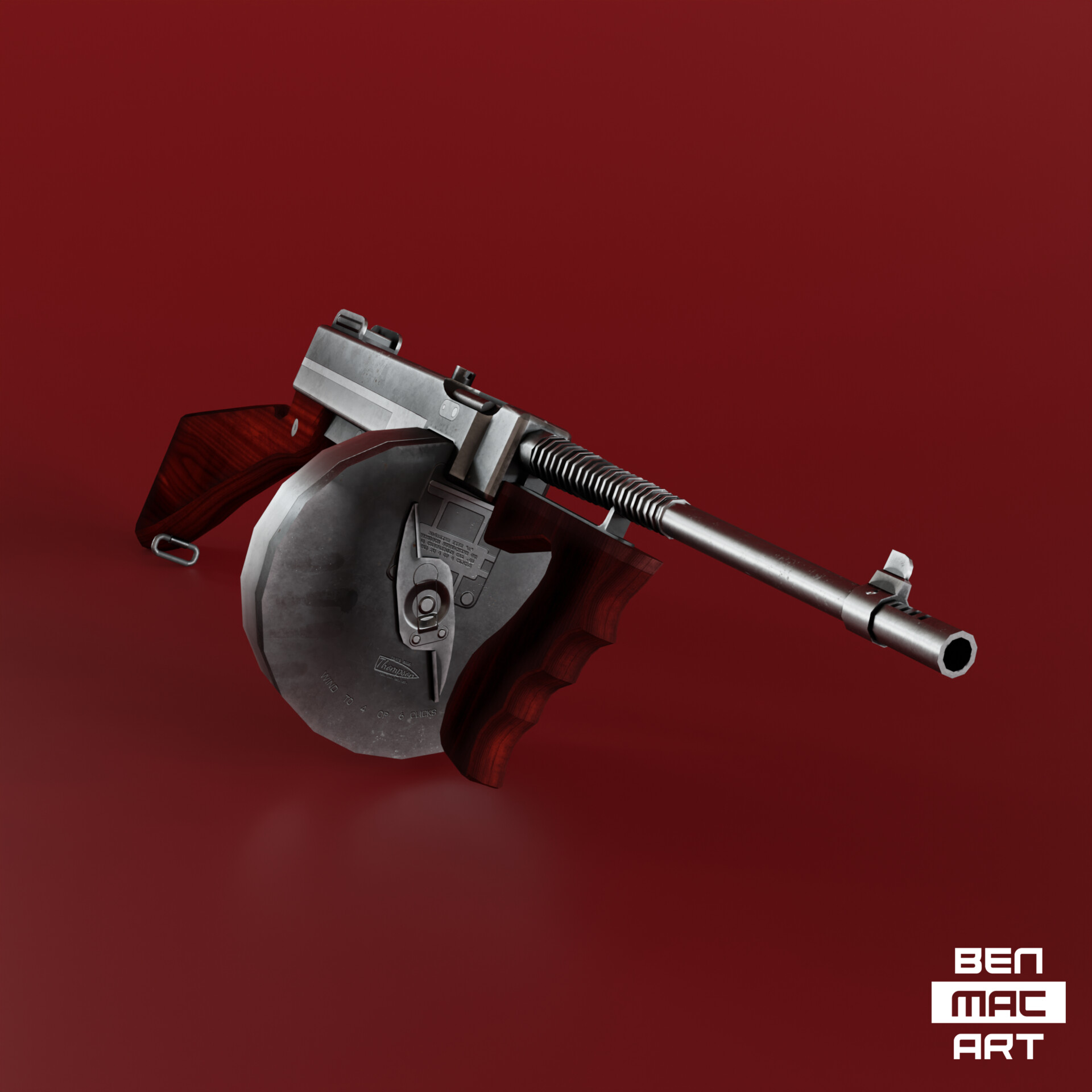 ArtStation - Honours Project Tommy Gun