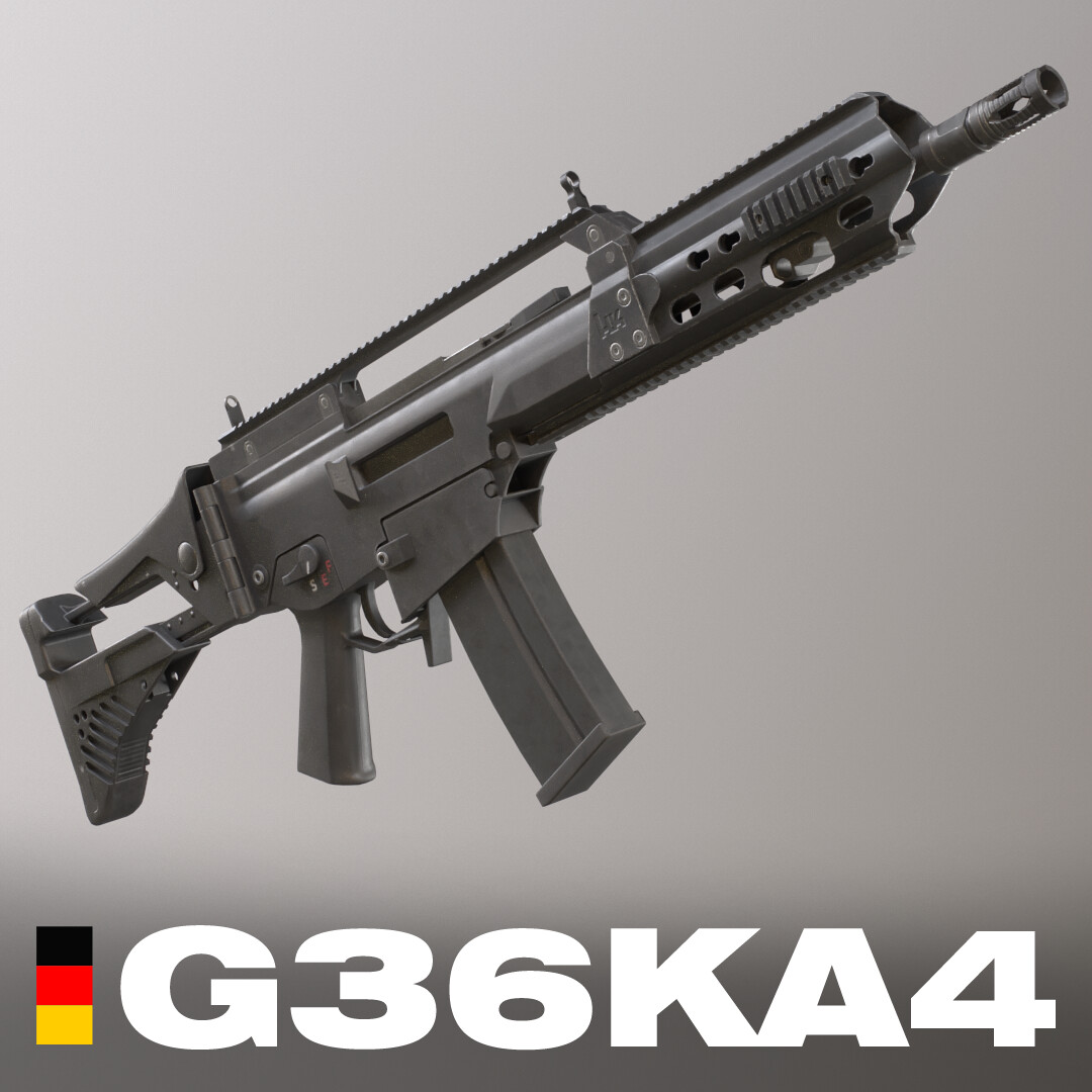 ArtStation - G36KA4 Assault Rifle (Game Ready Asset)