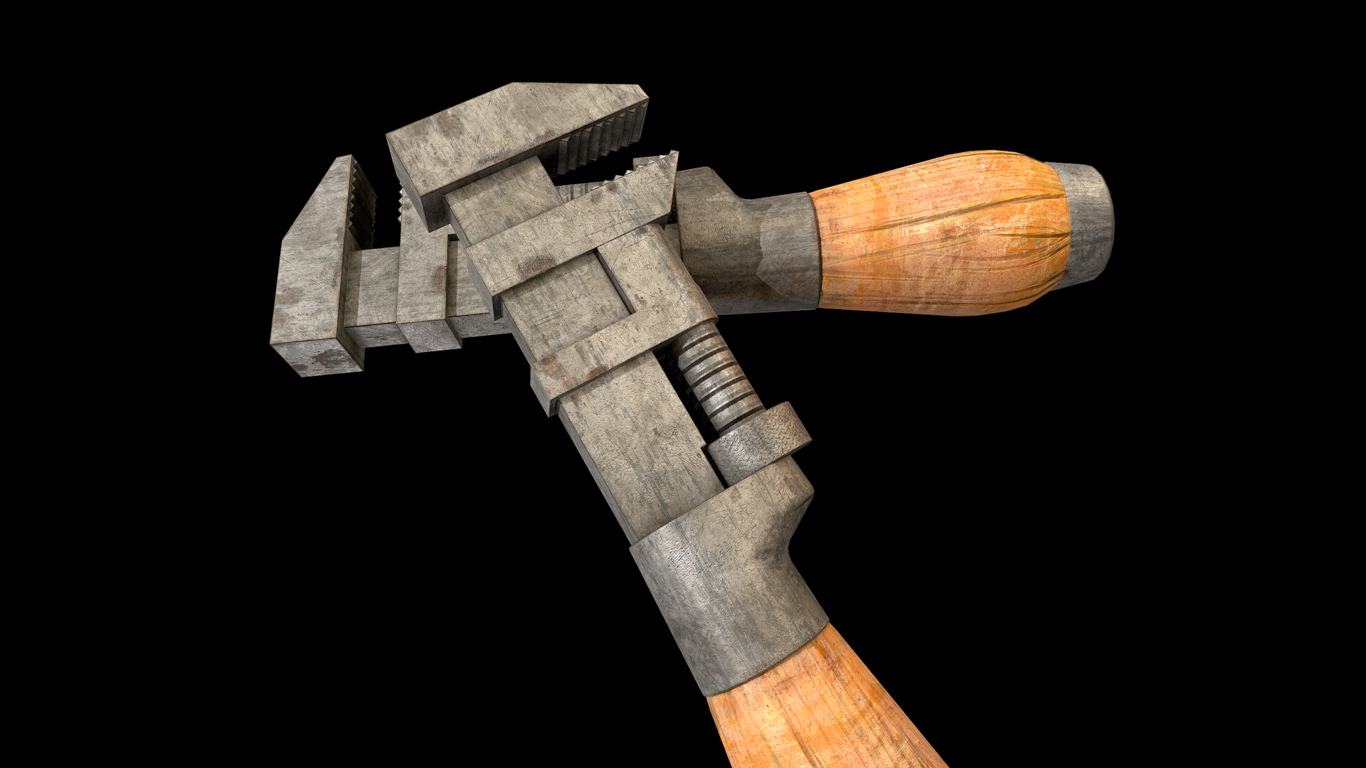 ArtStation - Old Pipe wrench
