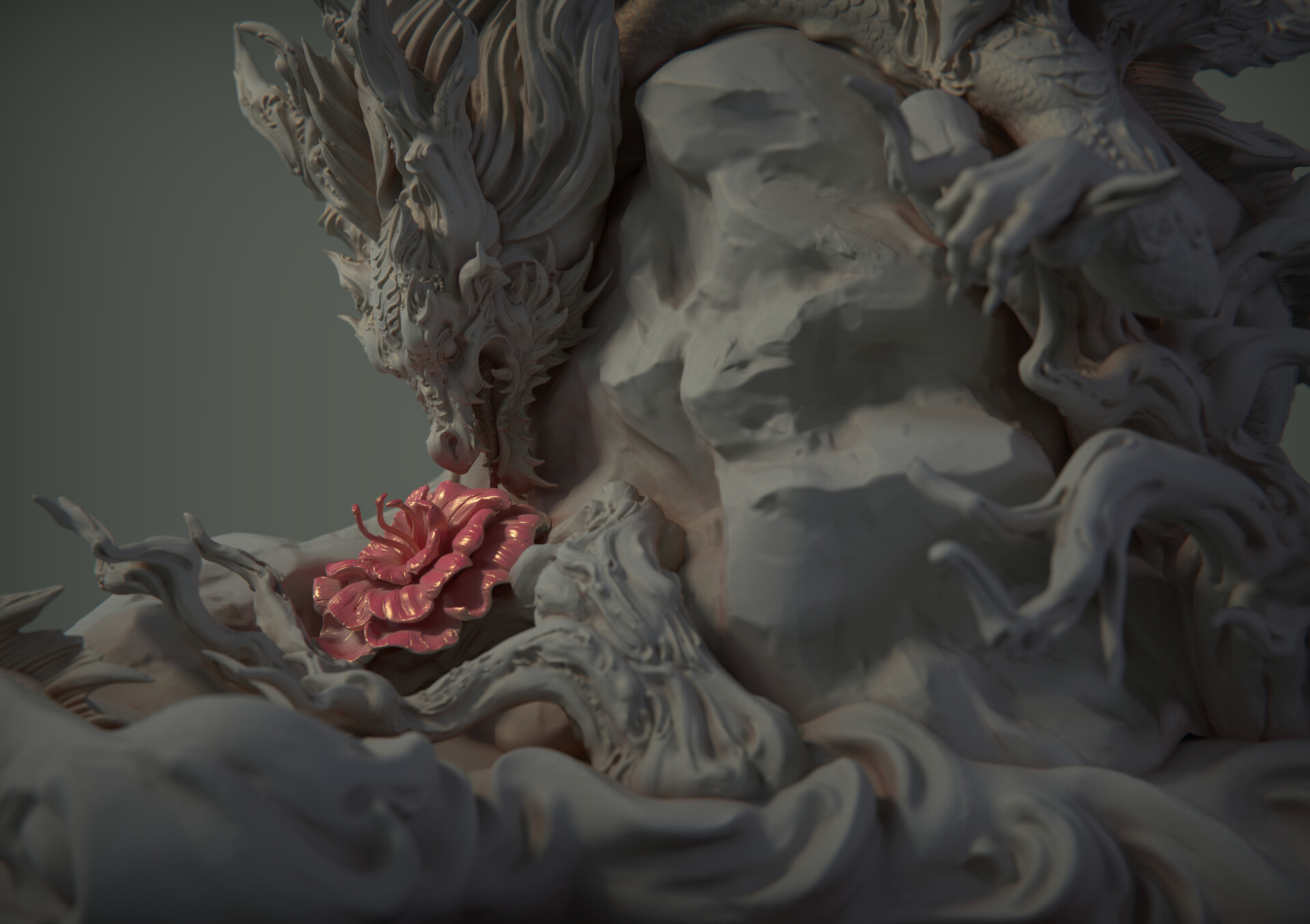 ArtStation - 山崖上的龙