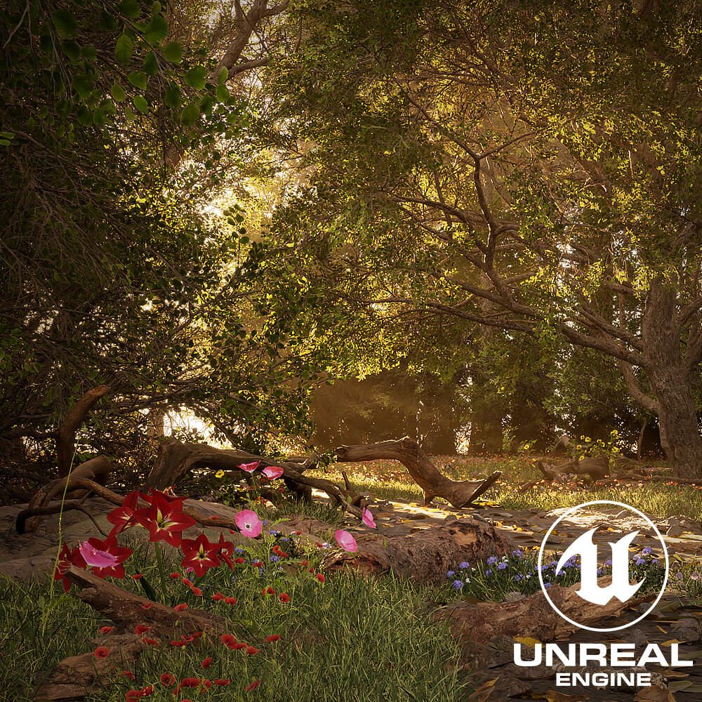 ArtStation - Spring environment/forest unreal engine 5