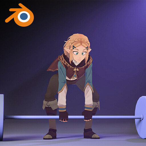 ArtStation - Zelda can't lift?