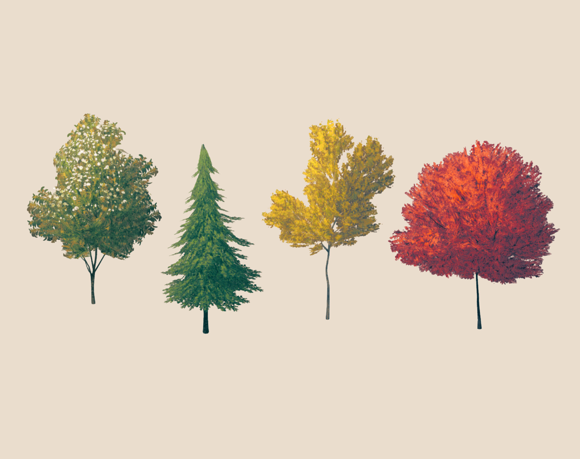 ArtStation - Brodinjer: Stylized Foliage