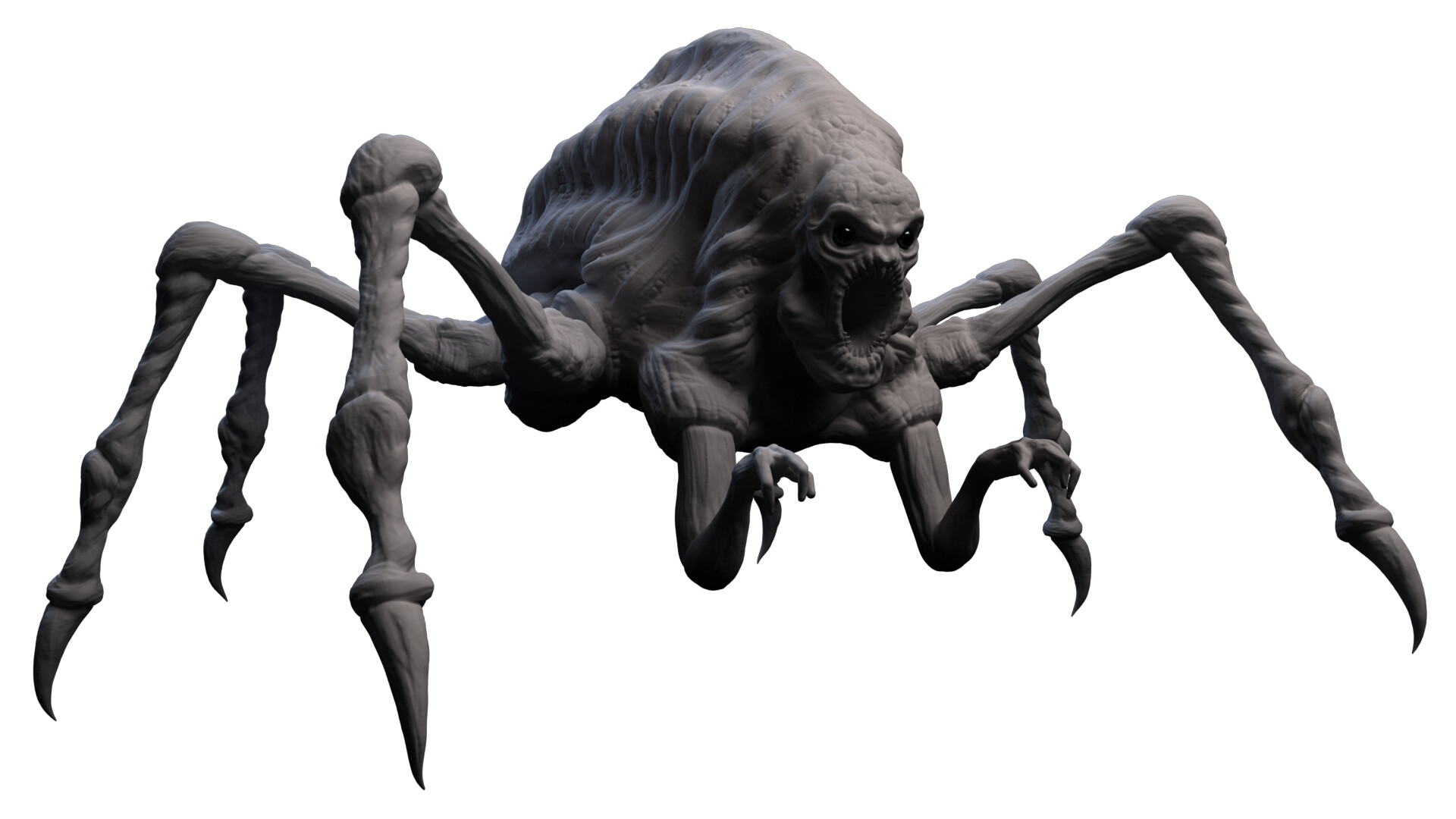 ArtStation - Spider creature Sculpting - ZBrush