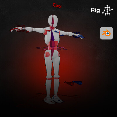 ArtStation - Basic Human IK/FK Rig in Blender