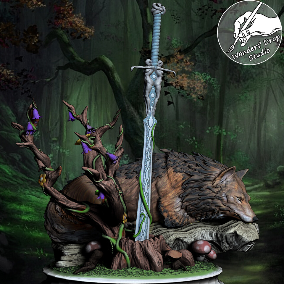 ArtStation - Sword and Wolf