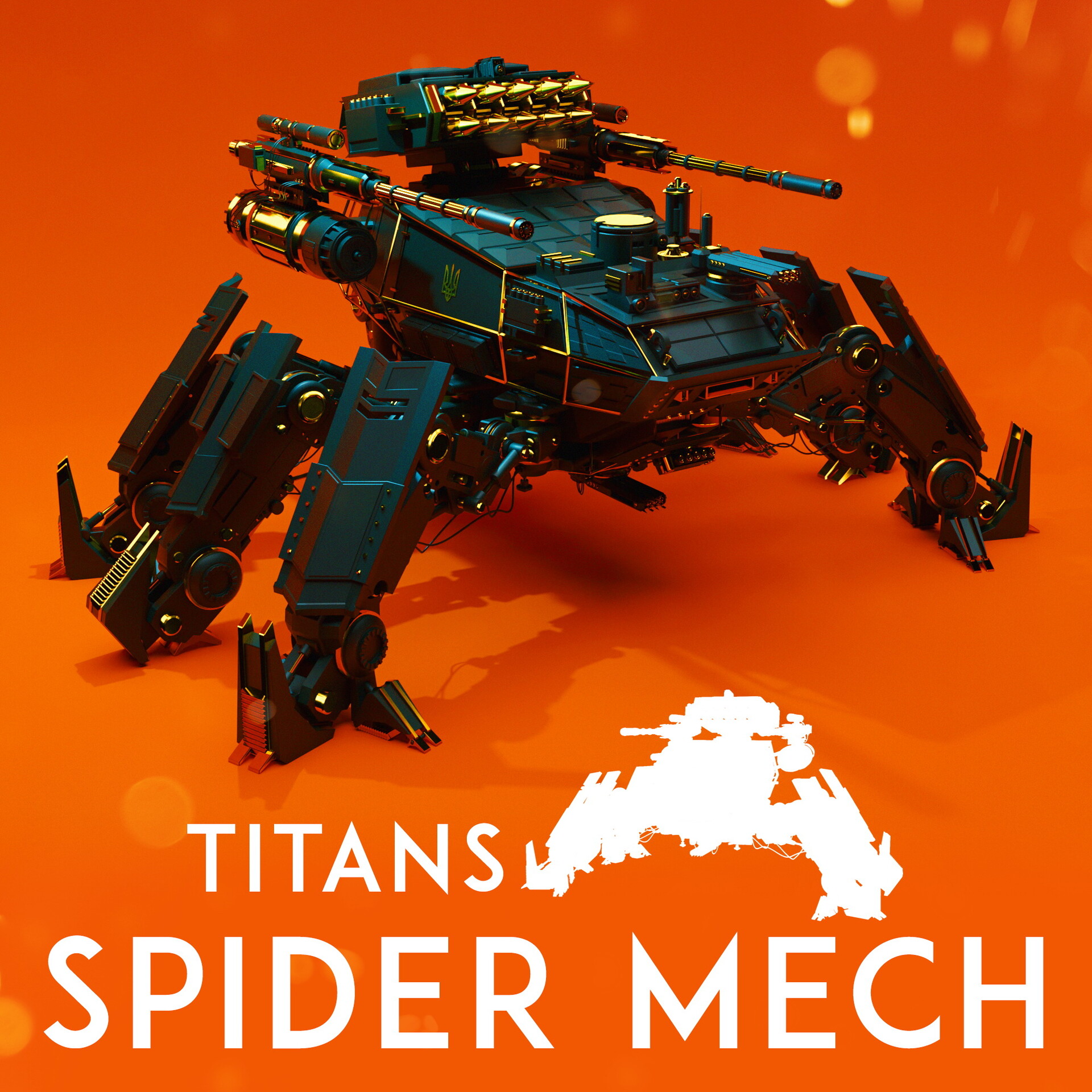 ArtStation - TITANS Mech Spider