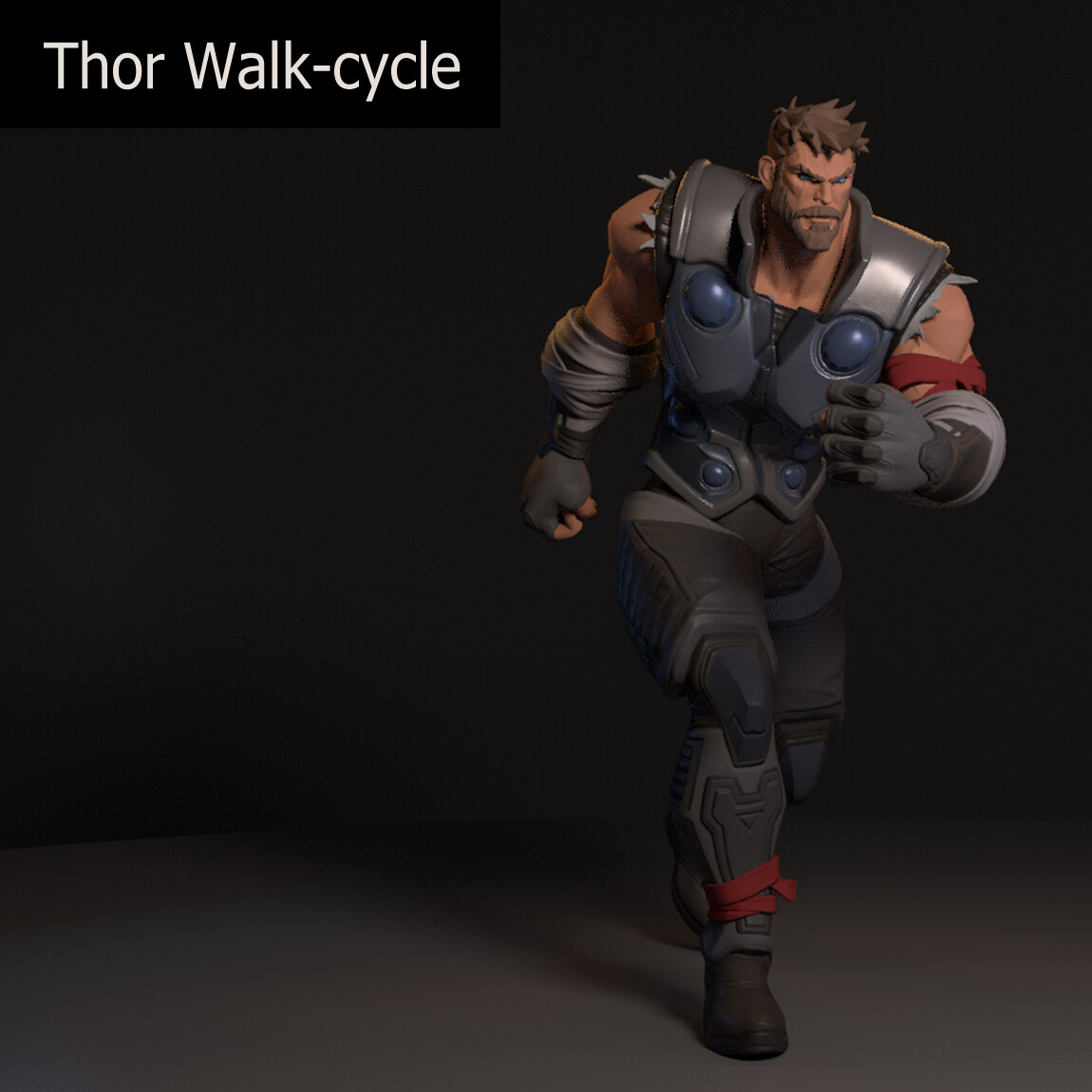 ArtStation - Thor - Walk-cycle