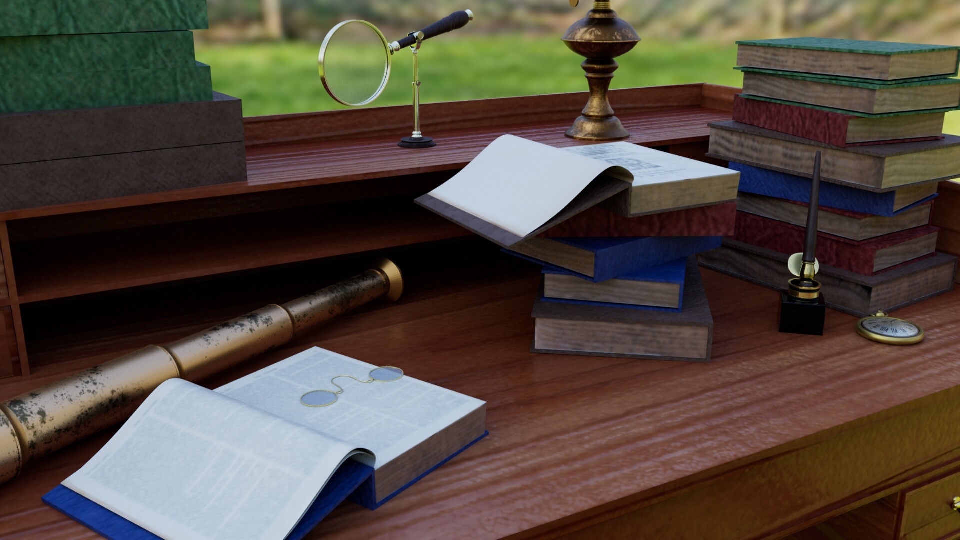 ArtStation - Astronomer's desk - Observatory collection