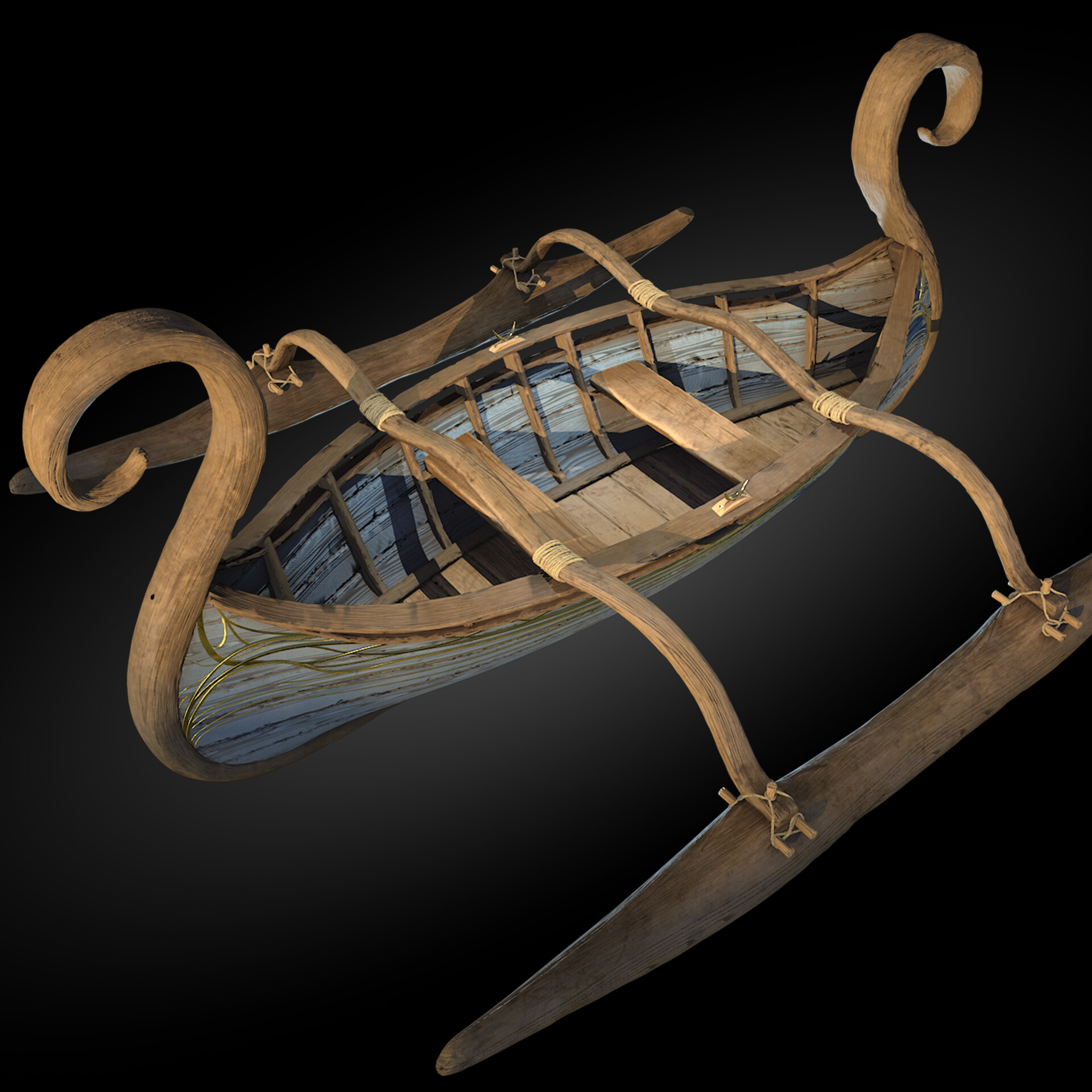 ArtStation - Elven Boat - Nanite Asset