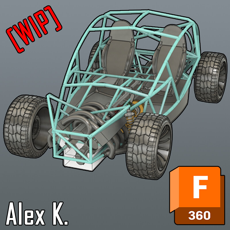 ArtStation - Post-Apocalyptic Buggy [WIP]