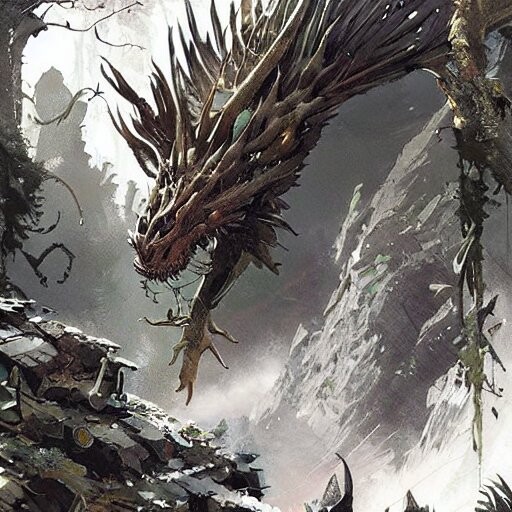 ArtStation - The Magnificent Dragons of the Snowy Mountains