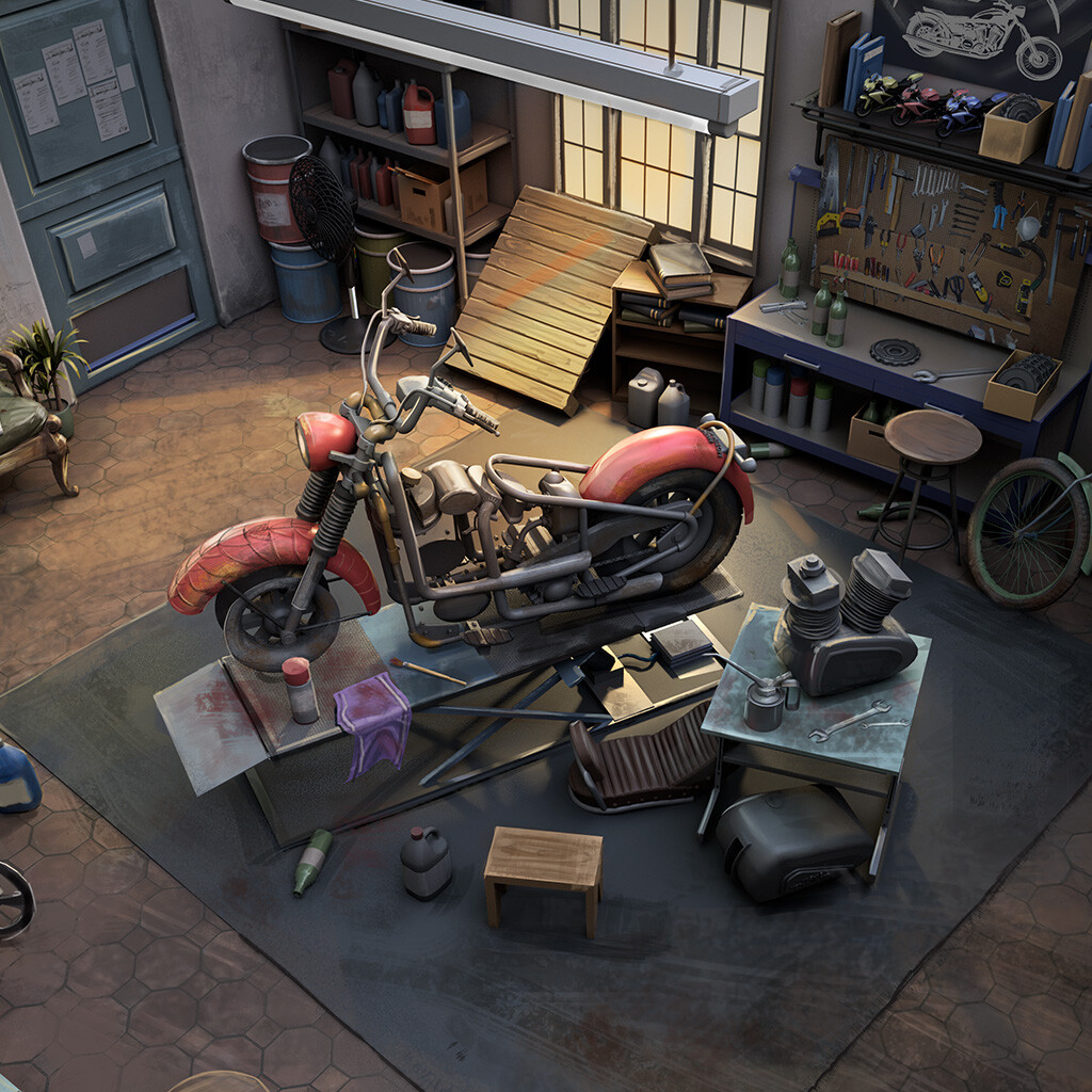 ArtStation - The garage