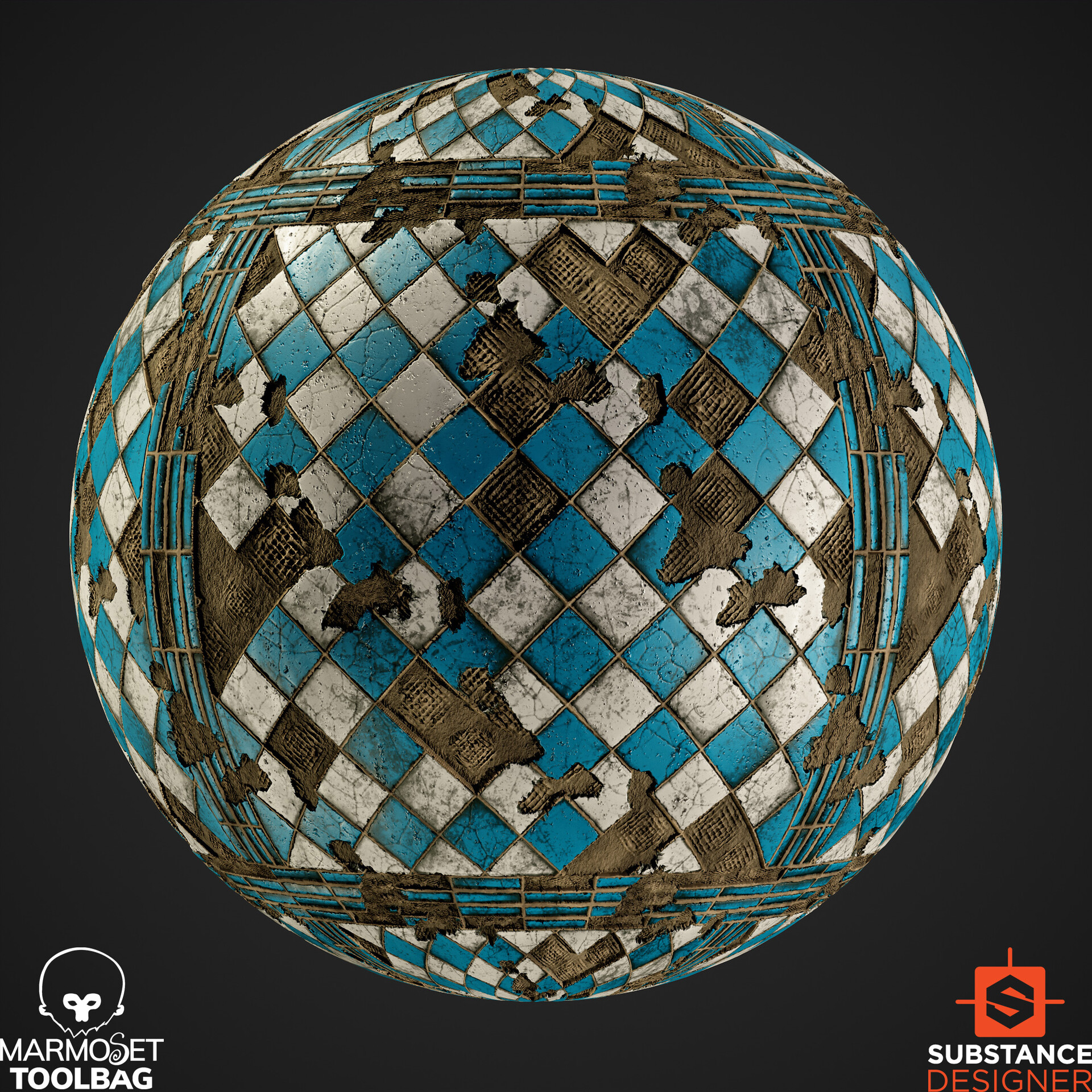ArtStation - Broken Tile - Substance Designer