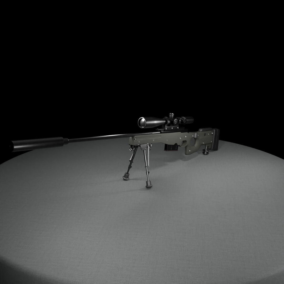 ArtStation - AWM Sniper Rifle
