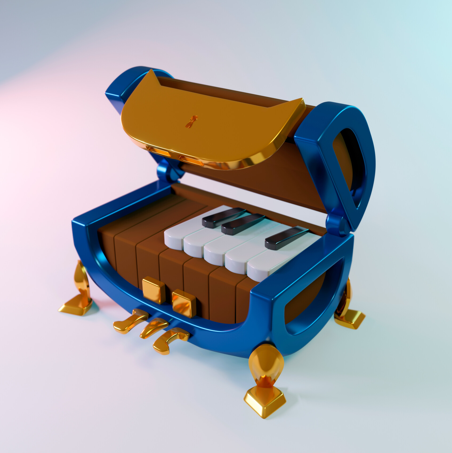 ArtStation - Stylized Musical Treasure Chest