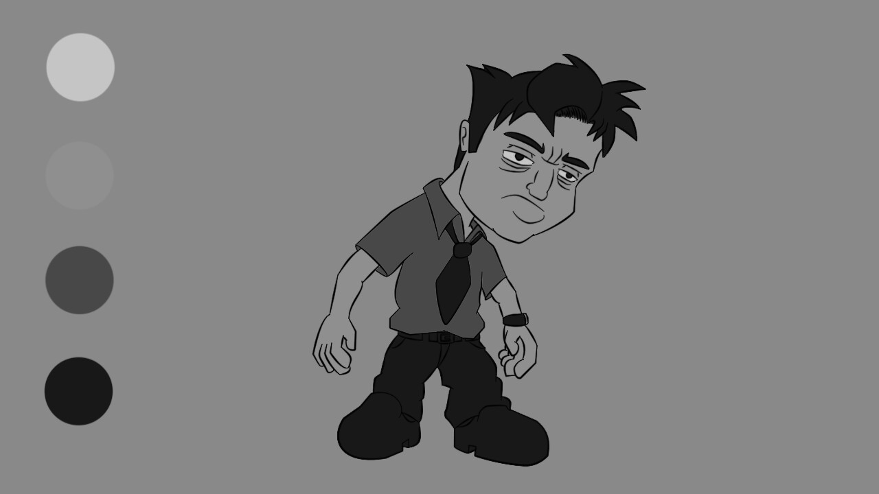 ArtStation - Character Design - Tired Man