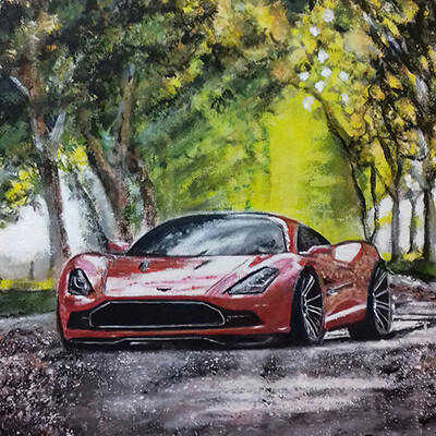 ArtStation - Red Car