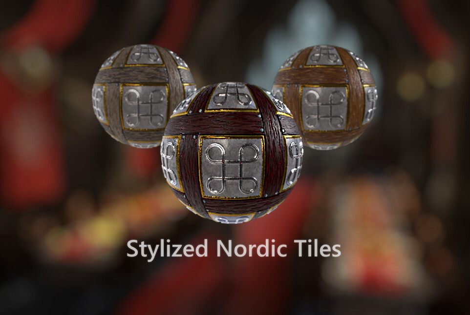 ArtStation - Stylized Nordic Tiles