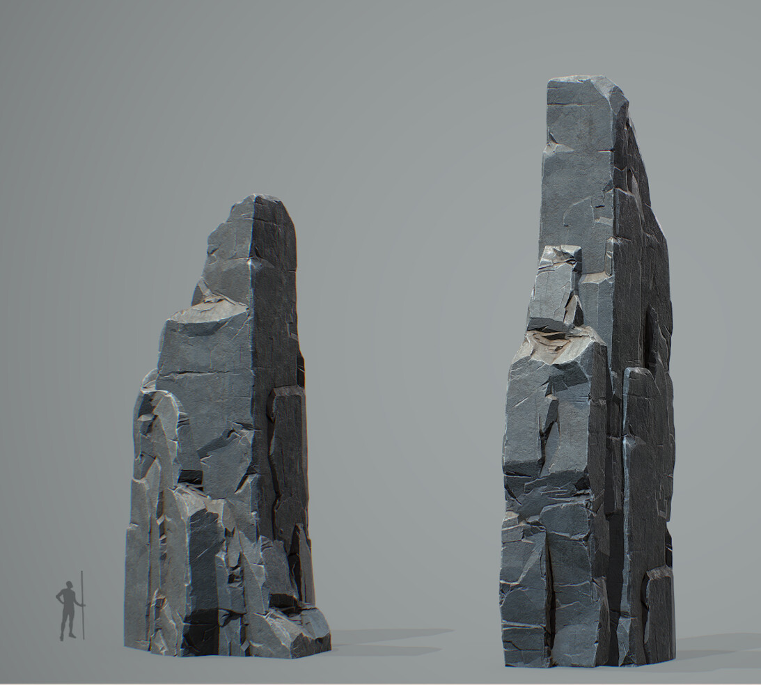 ArtStation - Tall Modular Cliff Rock