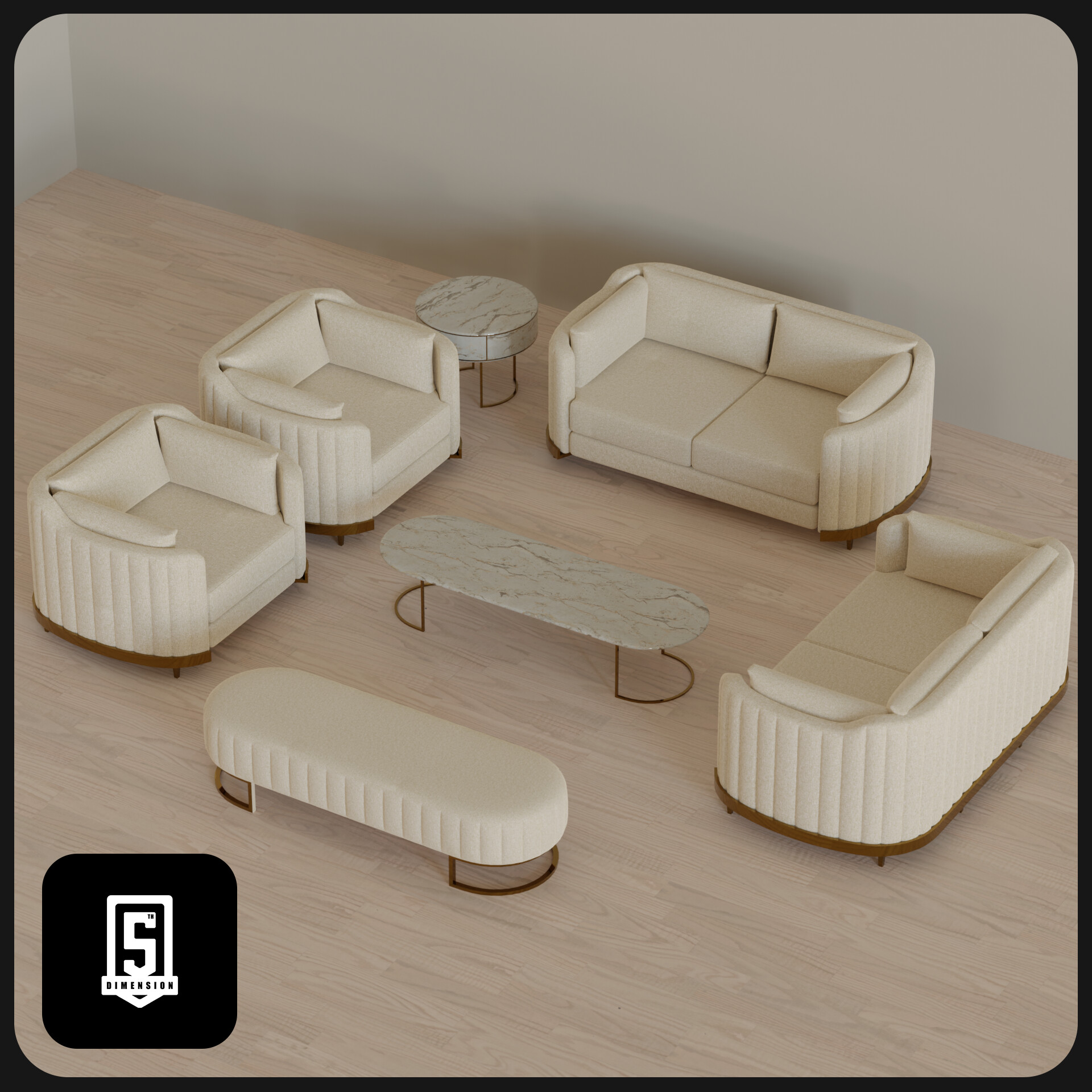 ArtStation - Sofa Set 02