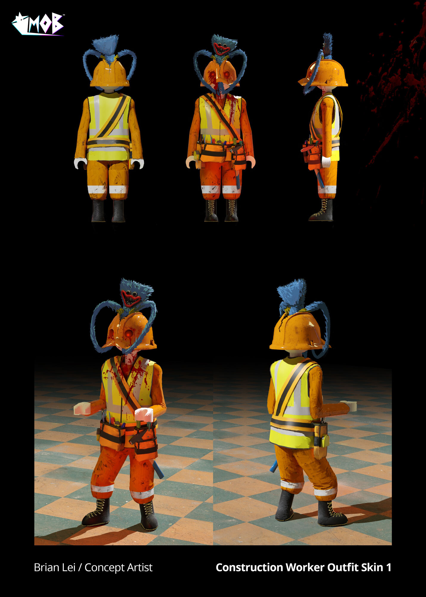 ArtStation - Player Skin - Poppy Playtime