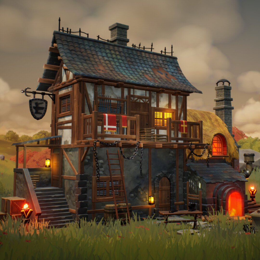 ArtStation - Blacksmith's Workshop | Stylized Environment