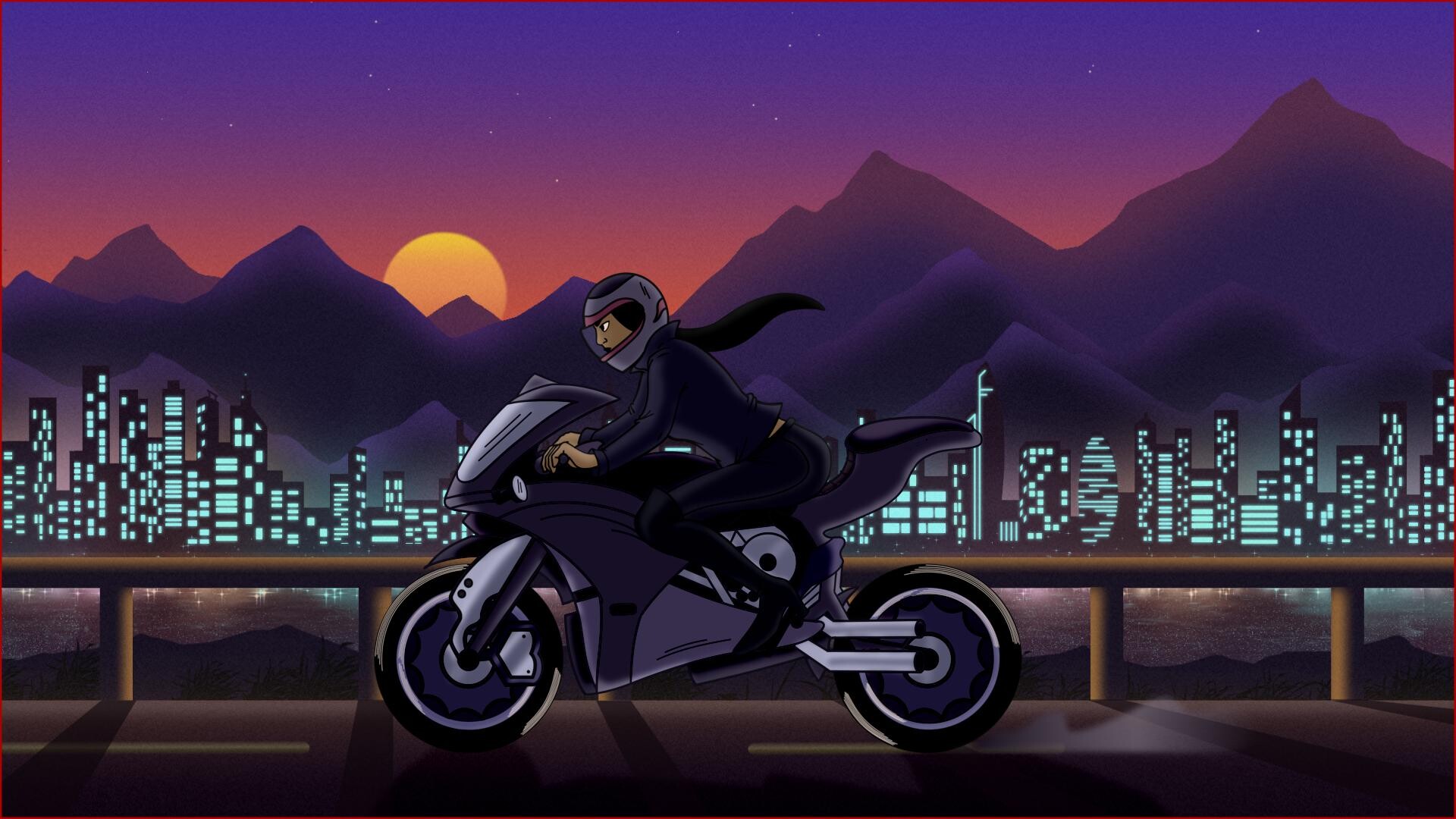 ArtStation - The Biker Girl