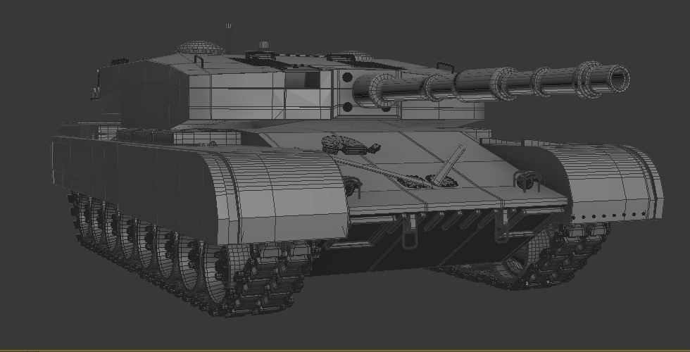ArtStation - Tank Model in 3D max