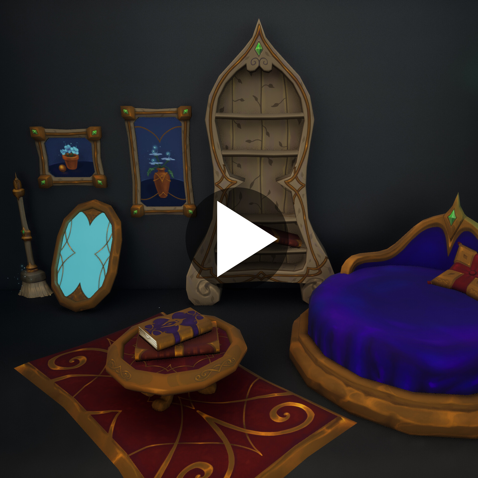 ArtStation - Blood Elf Inspired Props w/Animation & VFX
