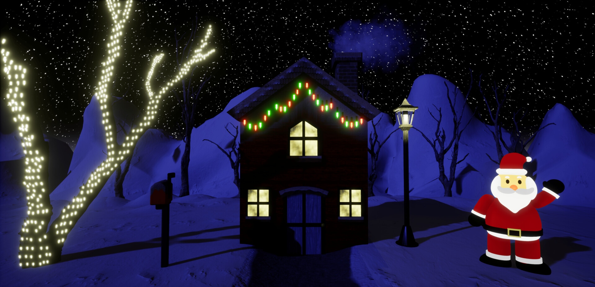 ArtStation - Lighting Project - Christmas Scene