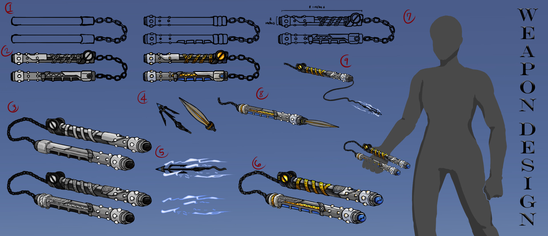 ArtStation - Weapon Design Progress + Finals