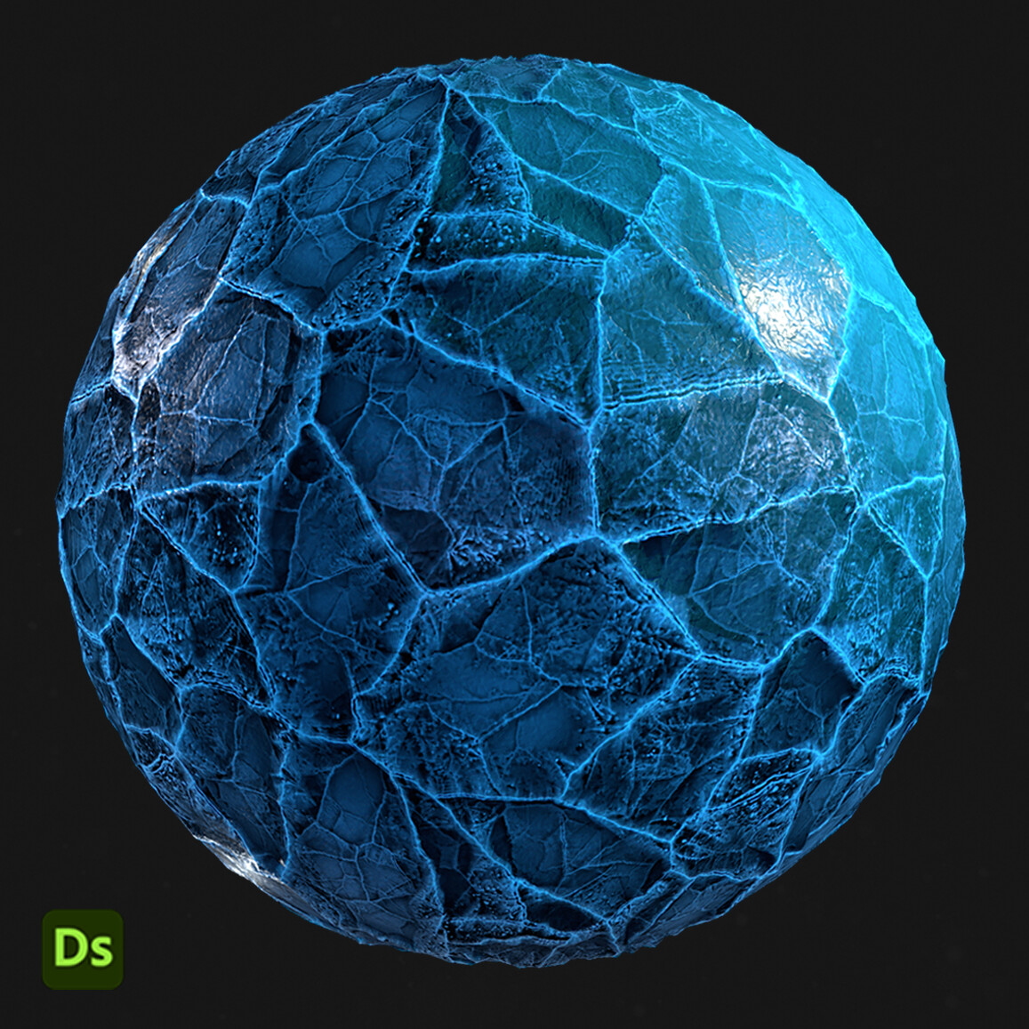 ArtStation - Ice Stylized Material - Substance Designer