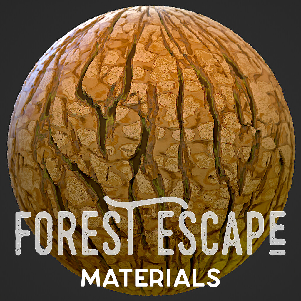 ArtStation - Forest Escape - Oak Tree Bark Material